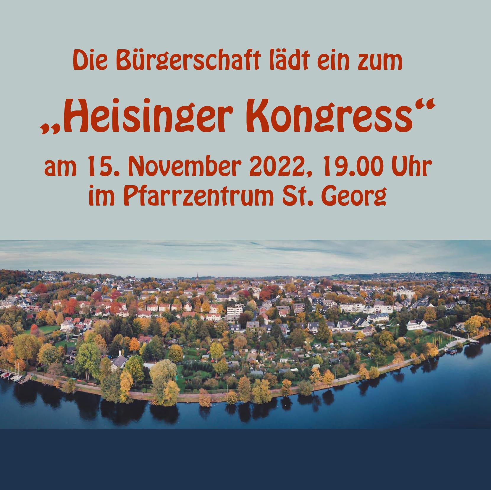 Die Bürgerschaft lädt ein zum "Heisinger Kongress" - heisingen.de